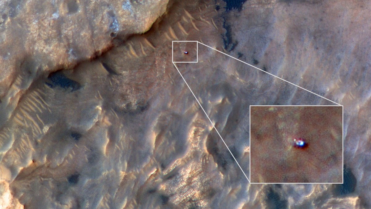 Le rover Curiosity de la NASA repéré sur Mars par le biais d'une ...
